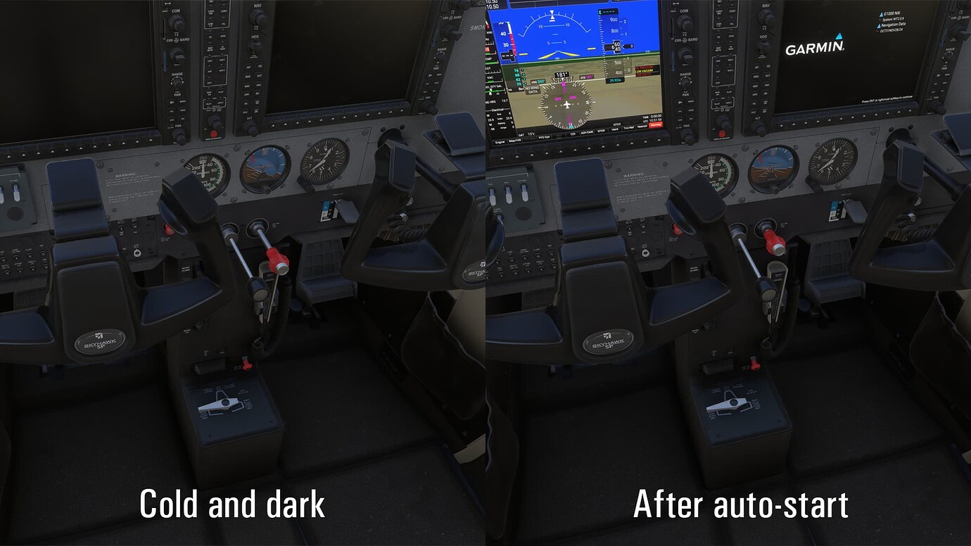C172 fuel selector not included in engine auto-start - Aircraft ...