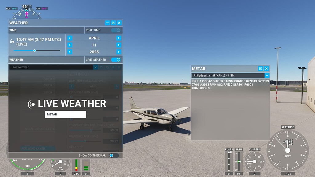 FS2020/2024 - Live Weather Not Generating Any Clouds/Precip (11-April ...
