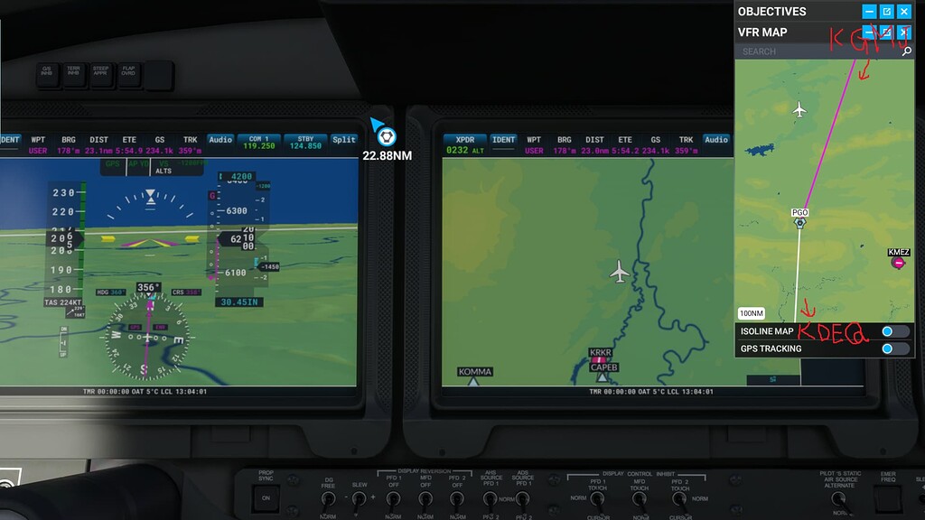 HSI (kingair350i) is driving the aircraft backwards - Resolved ...