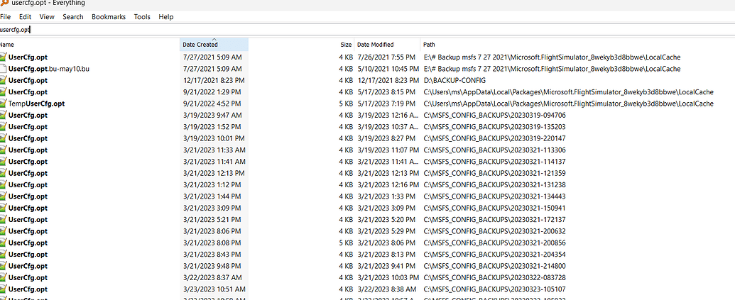 Cannot Locate My Usercfg.opt File - Install, Performance & Graphics - Microsoft Flight Simulator ...