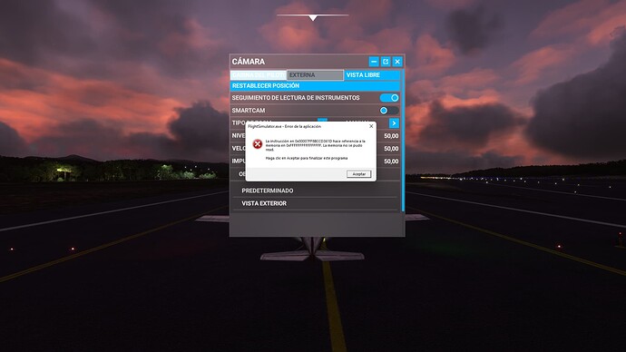 MSFS Application Error - memory could not be read - #293 by mjchernis - Resolved - Microsoft ...