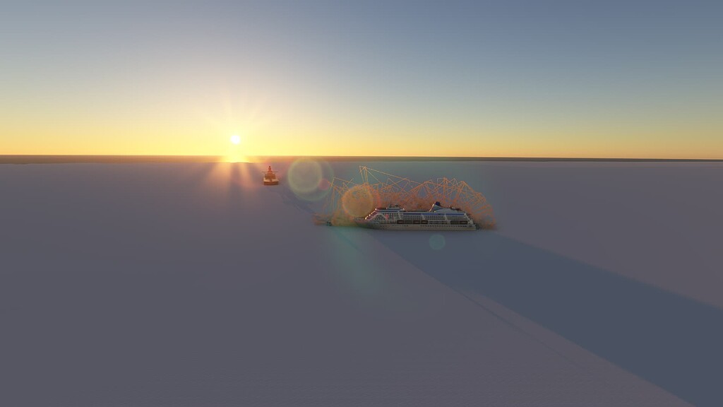 Wireframe ships near Alaska Nome airport - Scenery & Airports ...