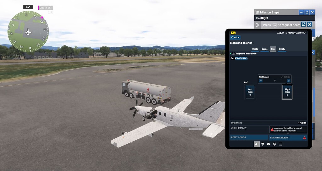 [Career] TBM 930 always spawns with 0% fuel! - Page 2 - Resolved ...