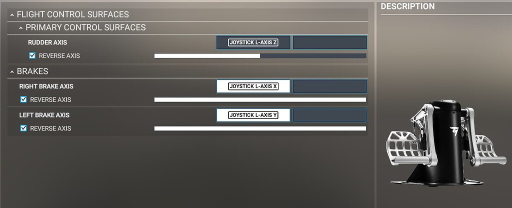 Thrustmaster TPR & MSFS Axis binding issue - Brakes on unless toe brakes are half depressed ...