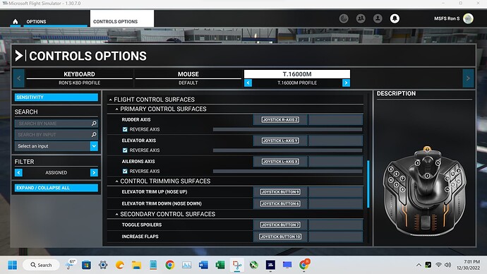 Can't use the throttle function on TWCS and T16000M FCS - Hardware & Peripherals - Microsoft ...