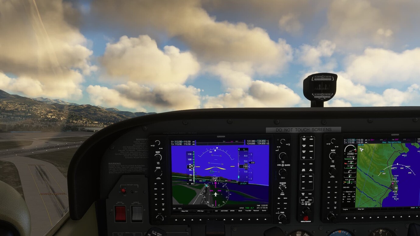 Runway/airport in Garmin G1000/3000 synthetic Vision - Aircraft ...