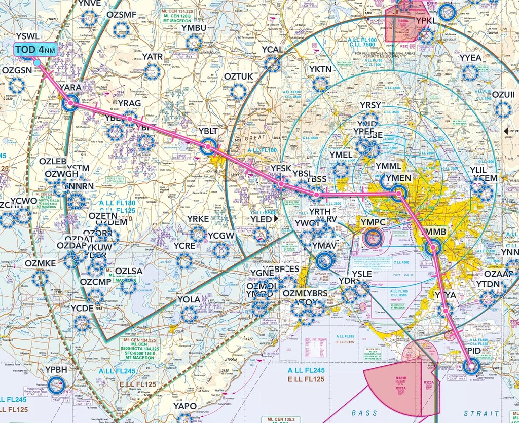 Aussie Group Flights Team - Nav Exercise: Phillip Is to Stawell (around ...
