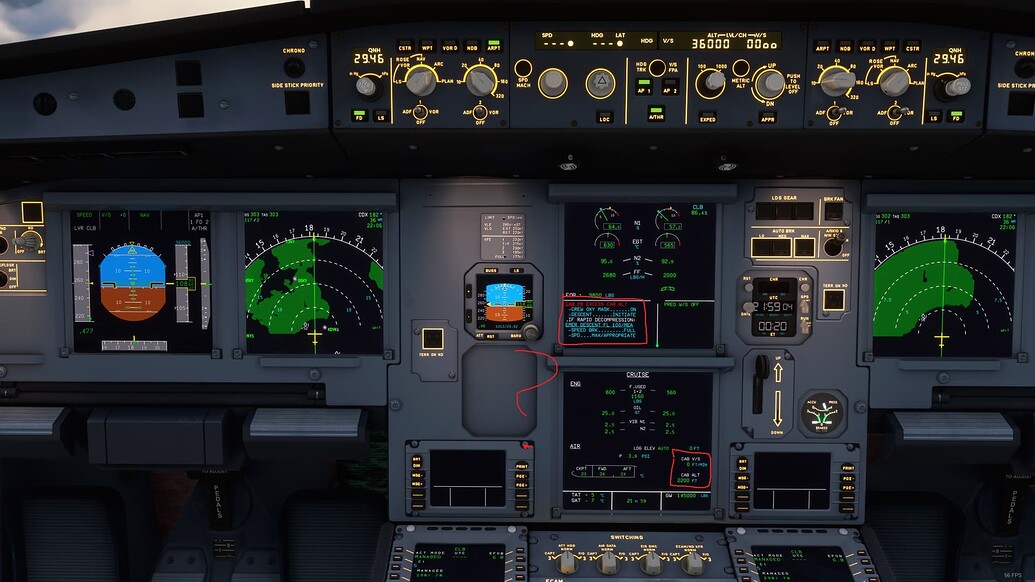 FBW A320 Cabin Altitude Warning - Aircraft - Microsoft Flight Simulator ...