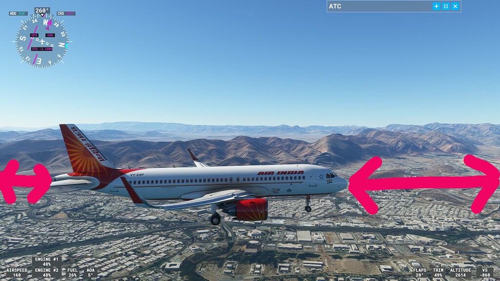 Aircraft Off Center in Spot View - User Interface & Activities ...