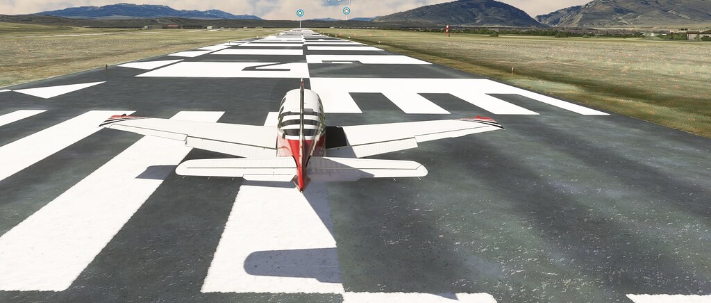 Runway checkered and very geometric graphic artifacts - Scenery ...