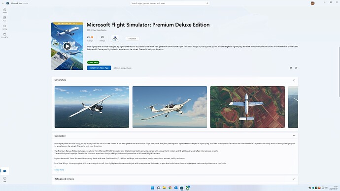 Cannot install MSFS 2020 on Windows 11 Release Preview 05 Oct 2021 ... Cannot install MSFS 2020 on Windows 11 Release Preview 05 Oct 2021 ...