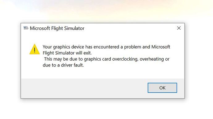 Warning Your Graphics Device Has Encountered A Problem 389 By Carswell79 Install 