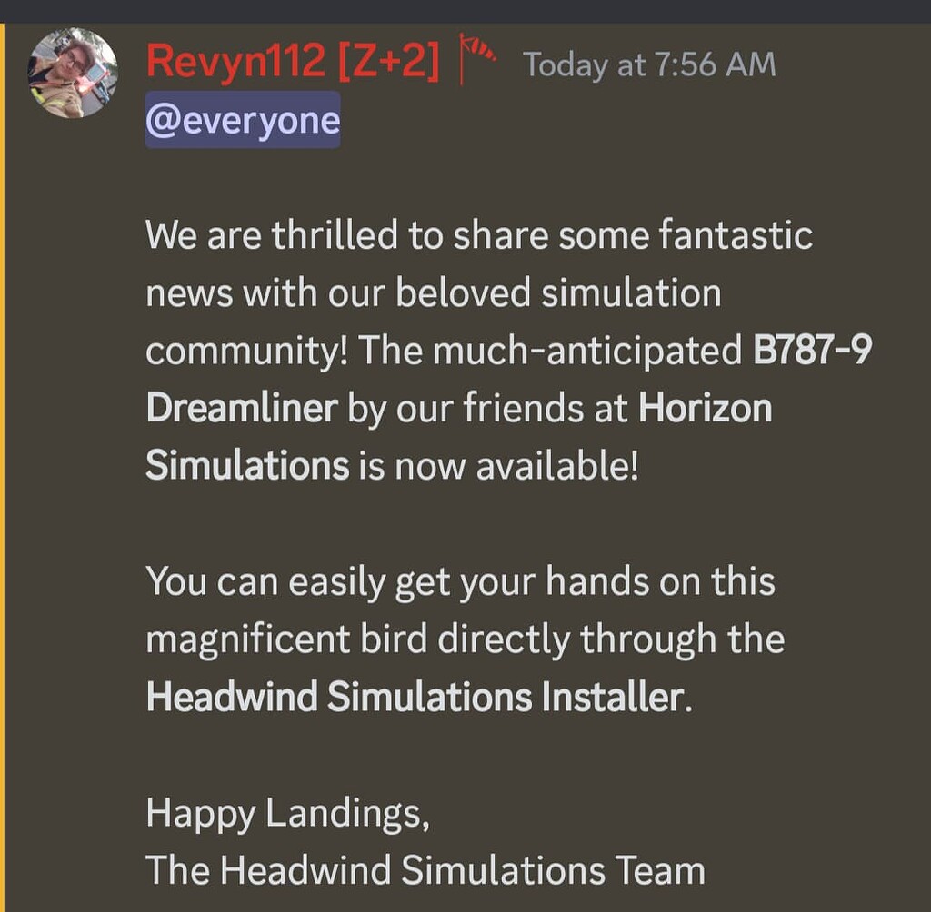 Horizon Sim 787-9 Available - Aircraft - Microsoft Flight Simulator Forums