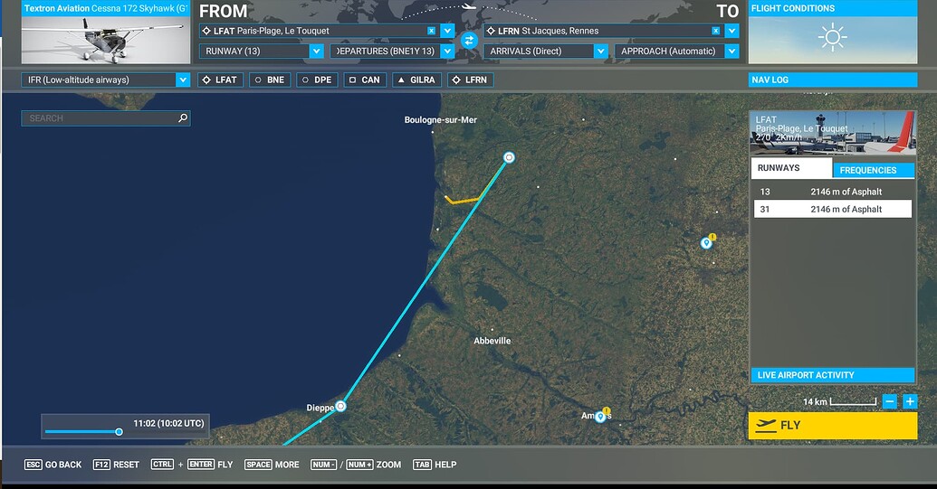 Opening the VFR Map makes the AP turning back the plane to the previous waypoint in the flight ...