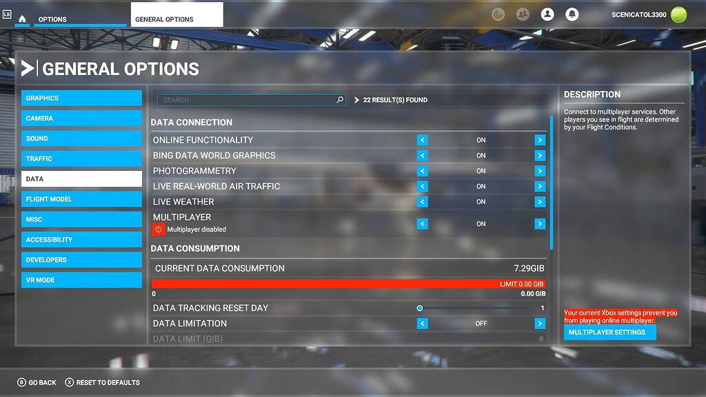 Multiplayer disabled - User Interface & Activities - Microsoft Flight ...