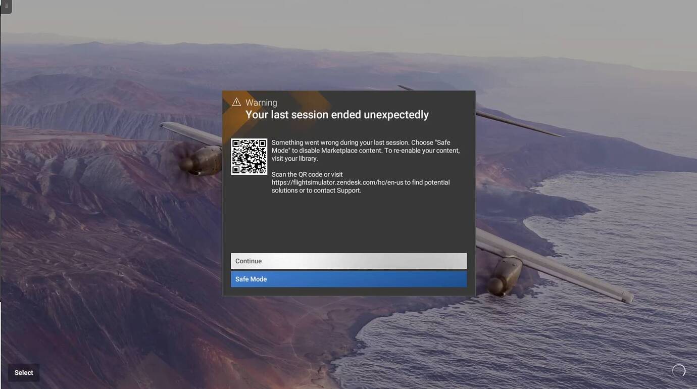Unable to select Continue on "Your last session ended unexpectedly" screen - Page 2 - User ...