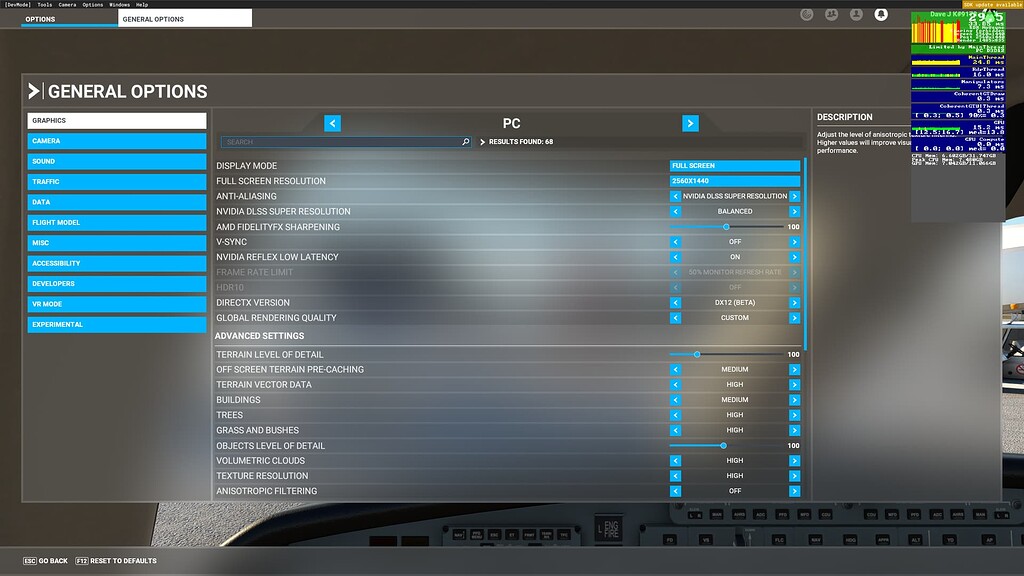Trying to find my lost FPS - Tech Talk - Microsoft Flight Simulator Forums