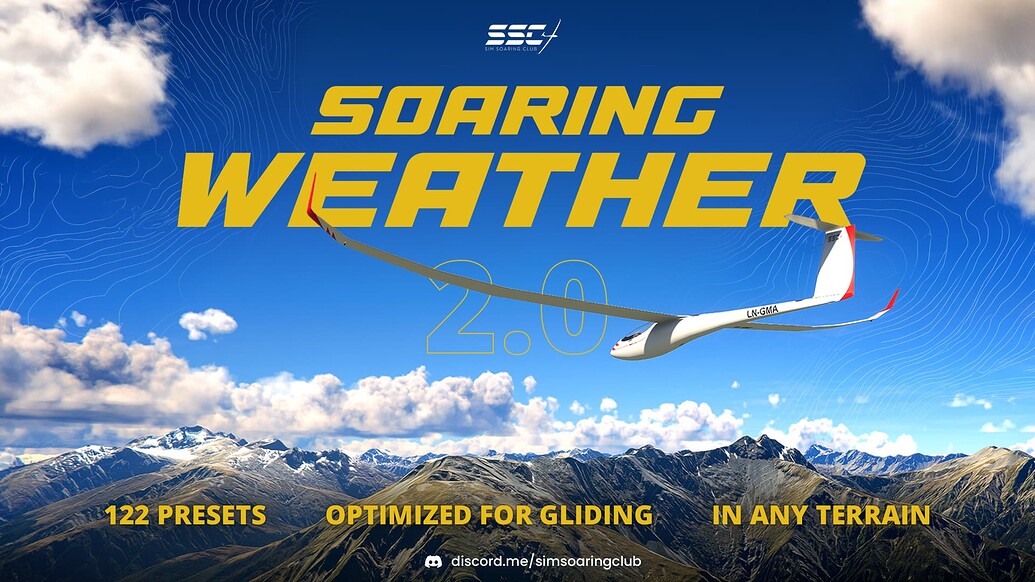 Soaring Weather Presets - Aircraft - Microsoft Flight Simulator Forums
