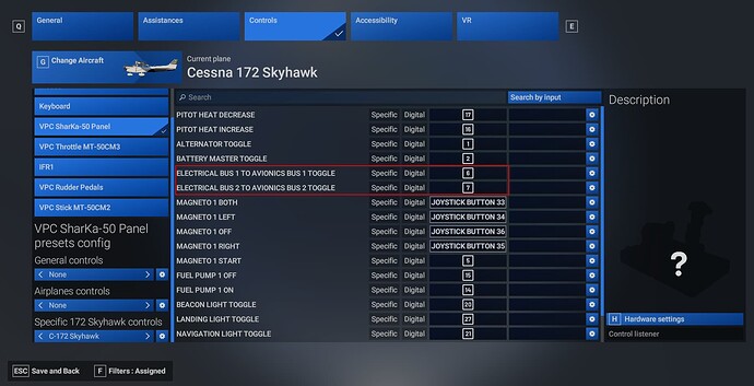 Honeycomb Alpha + C172 avionic, keybind correct, but not working in cockpit - Hardware ...