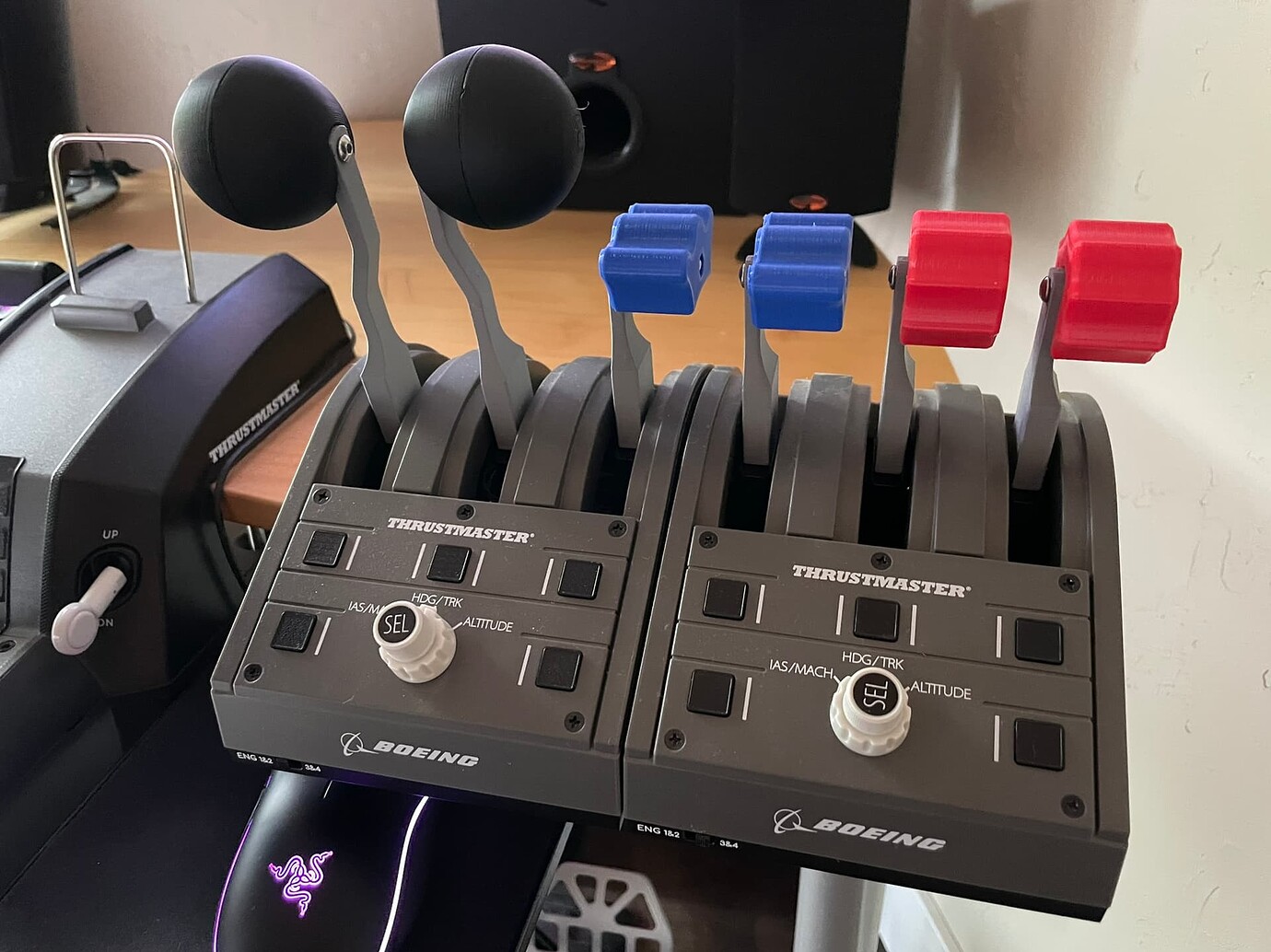 Thrustmaster TCA Boeing 3D Printed GA Throttle Quadrant Levers - Home ...