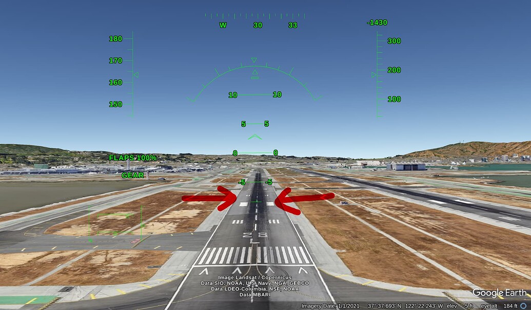 Universal HUD for Landing Technique: Option to overlay flight path ...