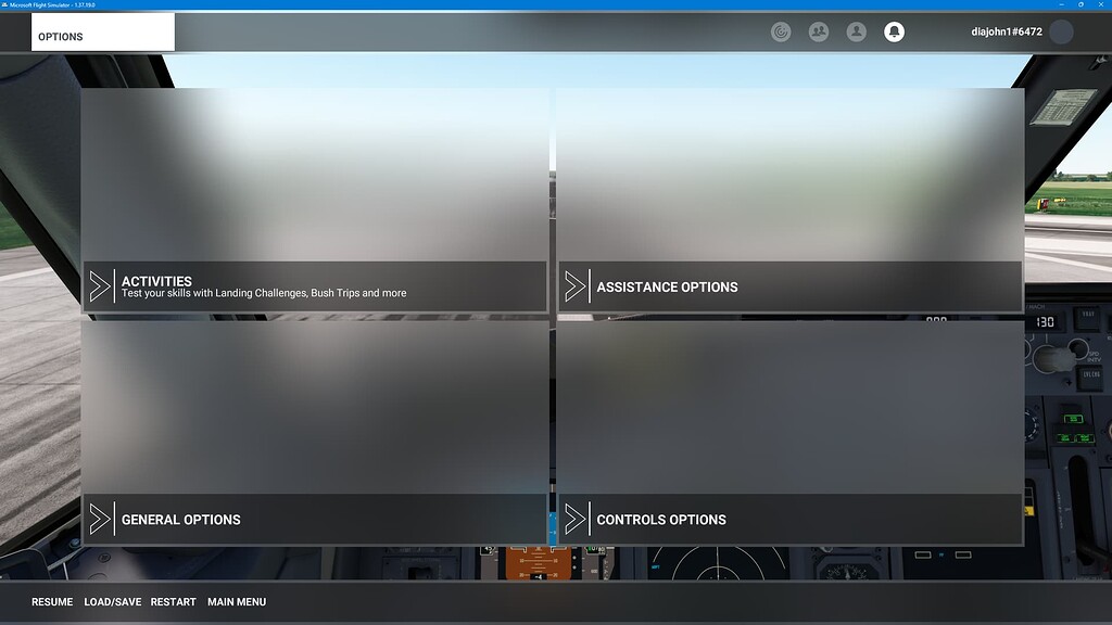 Missing Main Menu Options - Install, Performance & Graphics - Microsoft Flight Simulator Forums