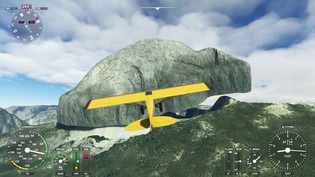 Yosemite Half Dome Floating above mountains? - Scenery and Airports ...