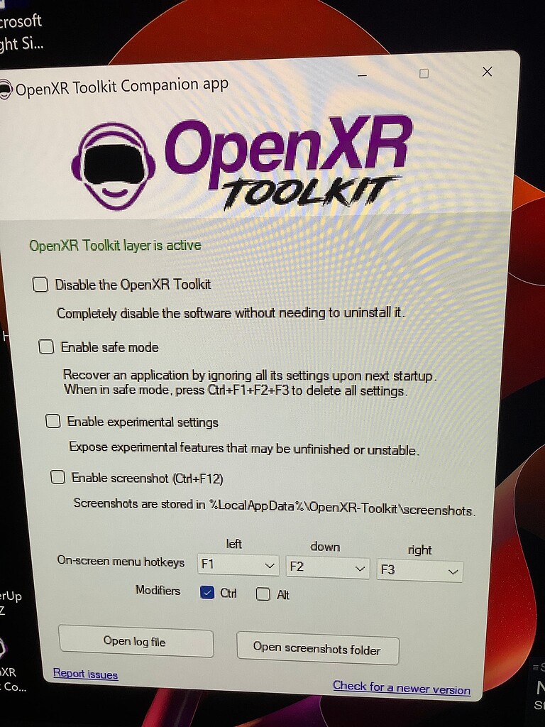 Help… where am I going wrong with OpenXR Toolkit, no menu for MSFS - Virtual Reality (VR ...