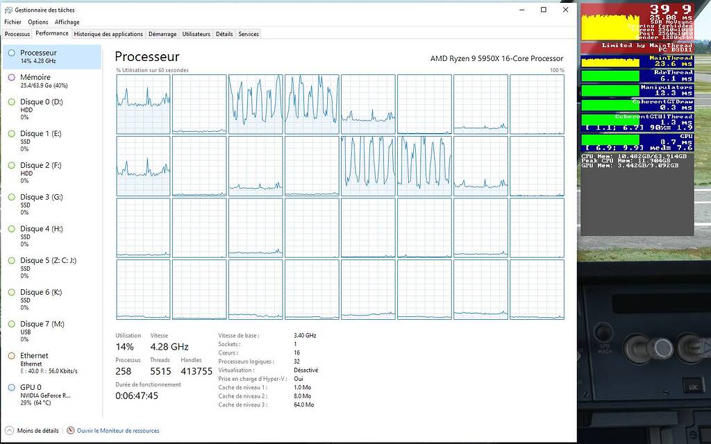 CPU / Thread - Hardware & Peripherals - Microsoft Flight Simulator Forums