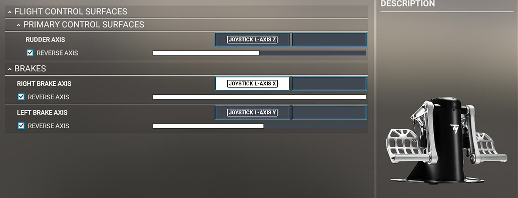 Thrustmaster TPR & MSFS Axis binding issue - Brakes on unless toe brakes are half depressed ...