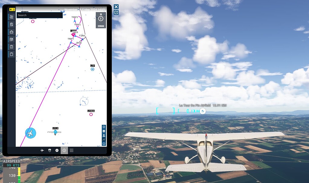 Flightplan in Career Missions, which way to go - User Interface & Activities - Microsoft Flight ...