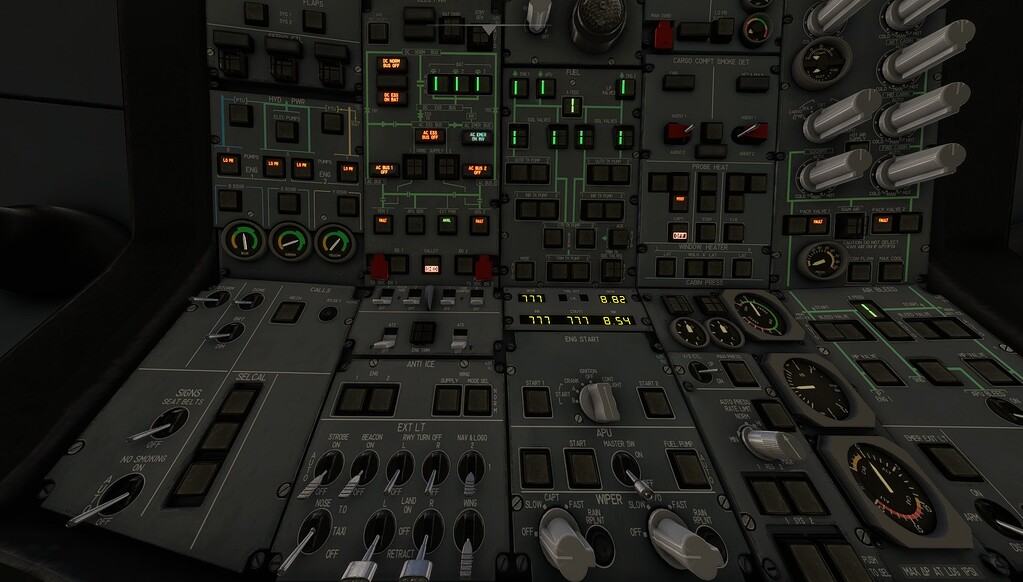 Can't View Entire Overhead Panel in a310 - Aircraft & Systems ...