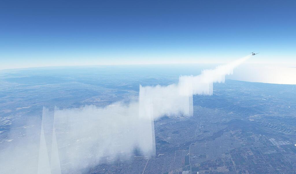 Contrails look very blocky - Resolved - Microsoft Flight Simulator Forums