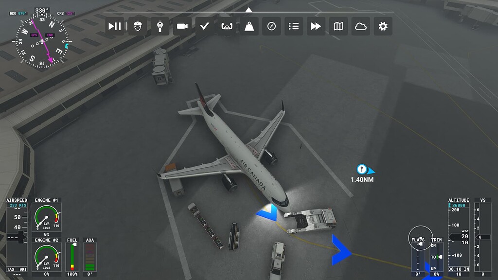 Aircraft Loading in Wrong Direction at KMSY Gate 21 - Scenery and ...