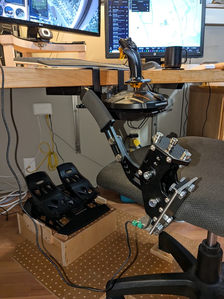 Simple Helicopter Collective - Home Cockpit Builders - Microsoft Flight ...