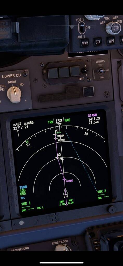 What does this blue dotted line on my MFD mean? - Aircraft & Systems ...
