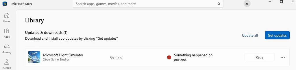 "Your game needs an update" - Install, Performance & Graphics - Microsoft Flight Simulator Forums