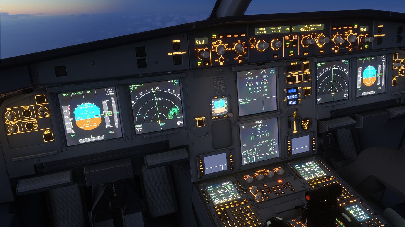 Avionics and lighting in aircraft becomes way too bright during certain ...