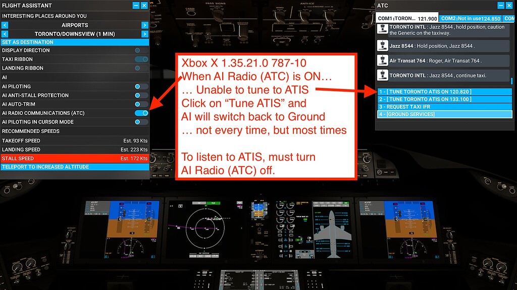 AI Radio Communications (ATC) prevents tuning to ATIS - Resolved ...
