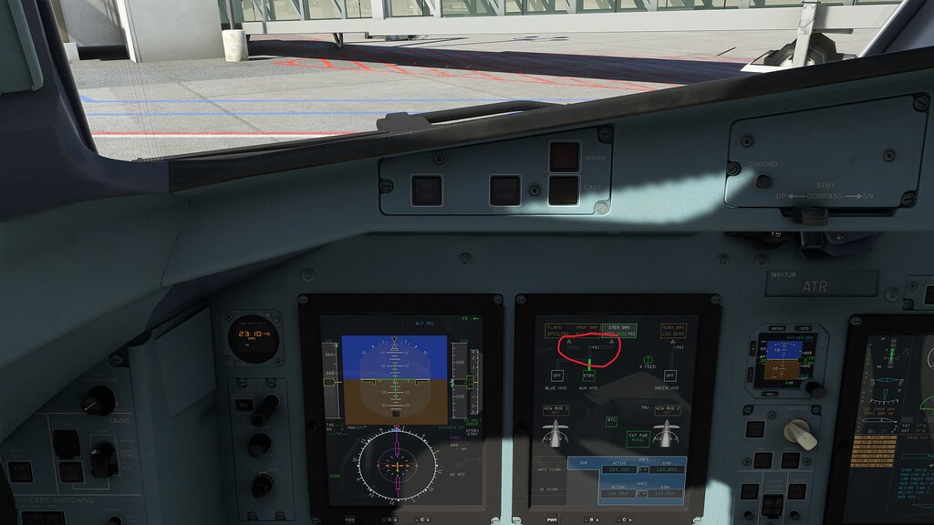 ATR Aux Hydraulic Pump not Showing Power Flow on SYS Page - Aircraft ...