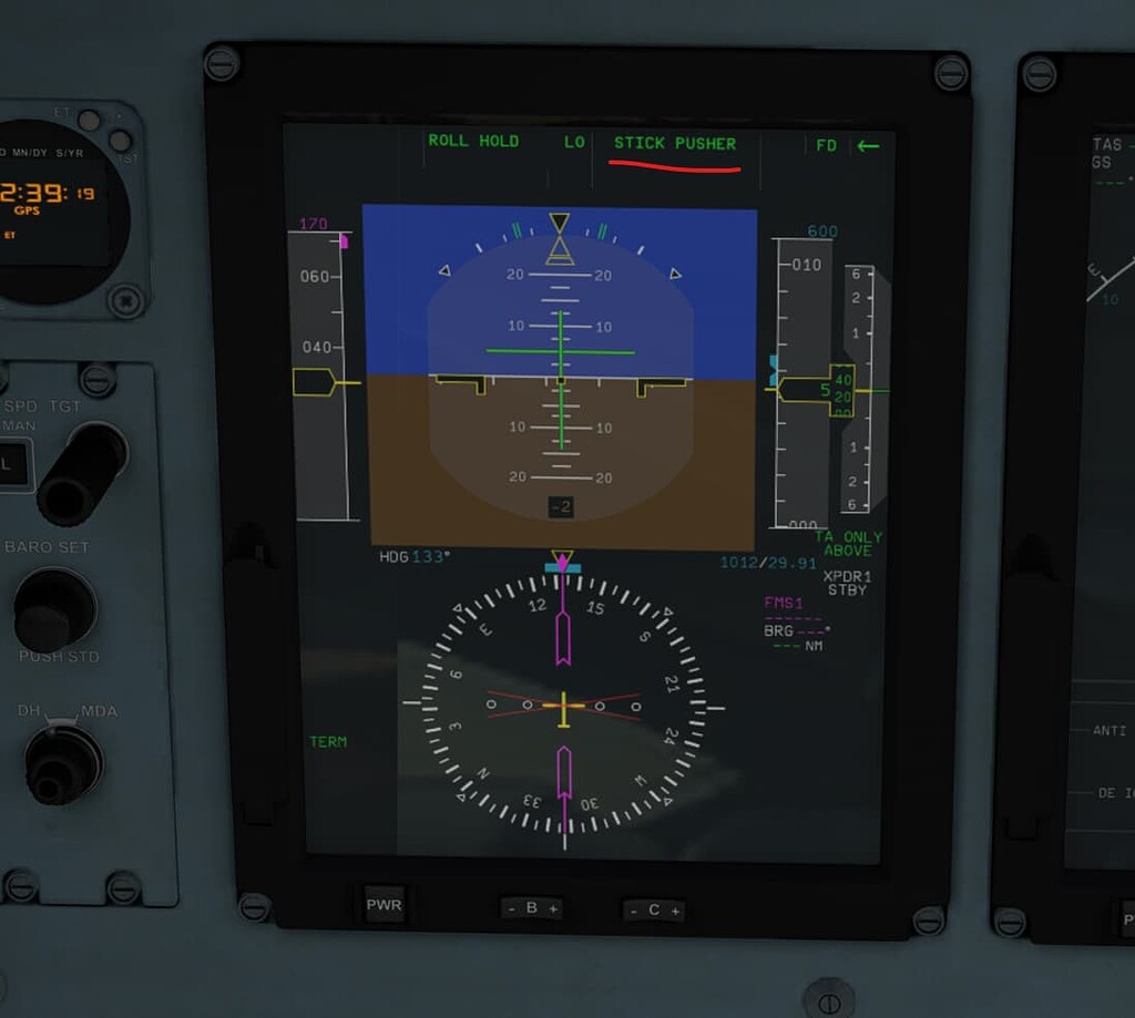 ATR Stick Pusher FMA stuck on PFD after test - Resolved - Microsoft ...