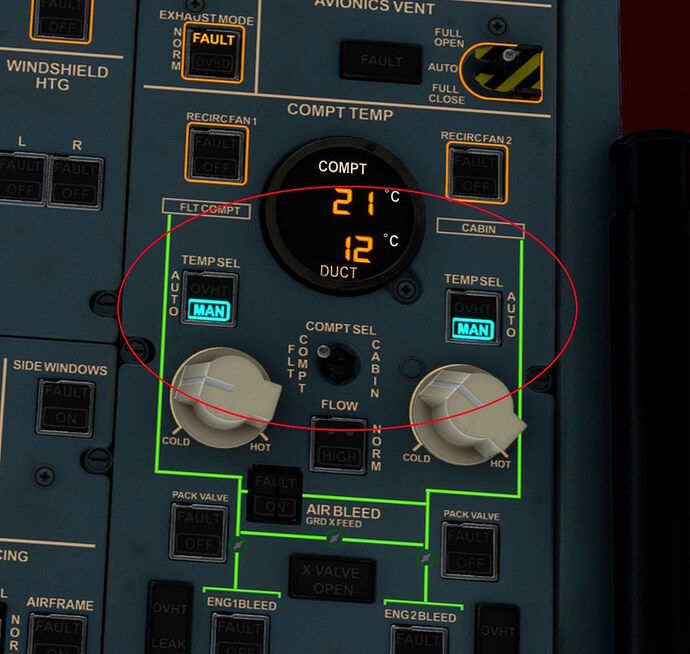 ATR 72 manual temperature control is not indicated in MFD - Resolved ...