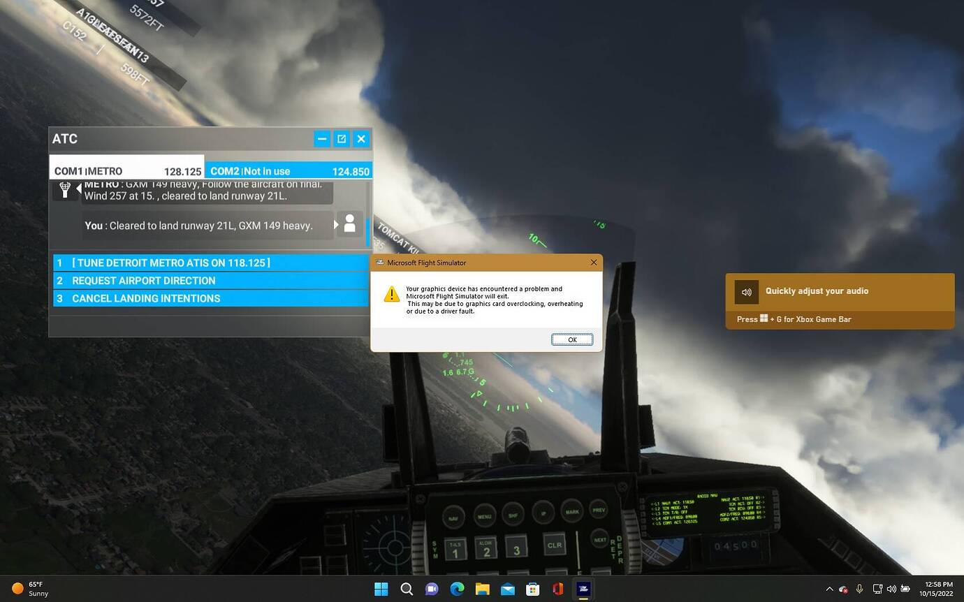 Warning: Your graphics device has encountered a problem - Page 57 - Install, Performance ...