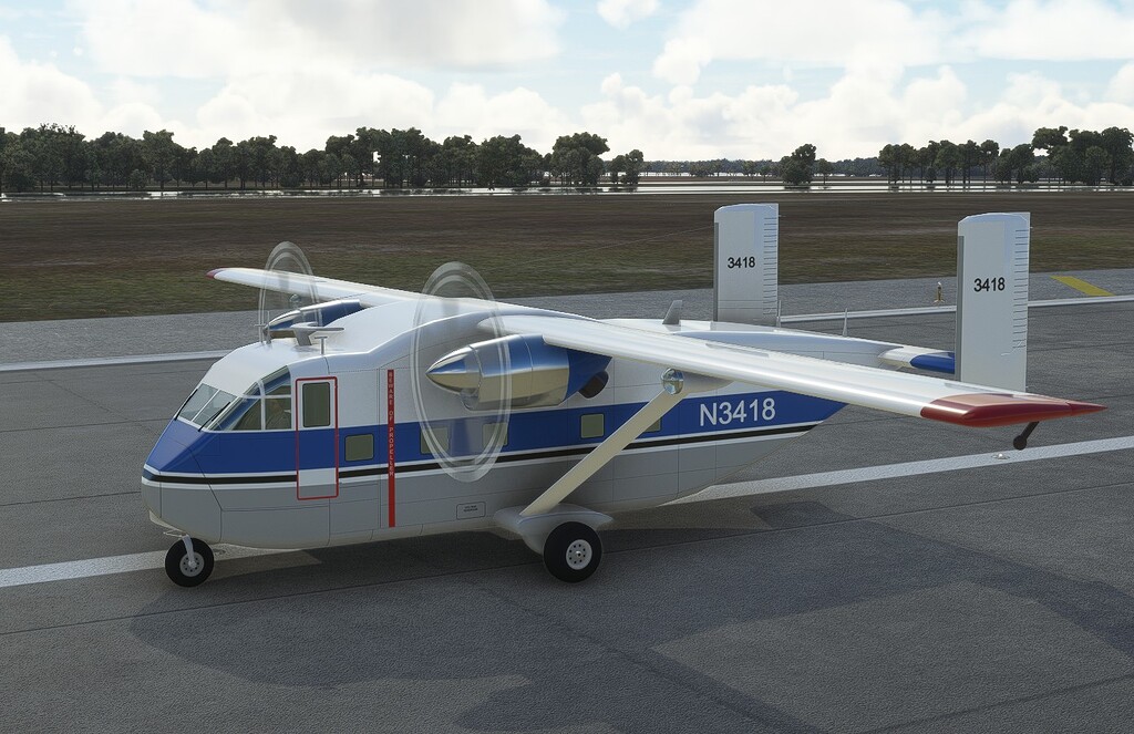 Creating the MSFS version of the Short Skyvan turboprop plane ...