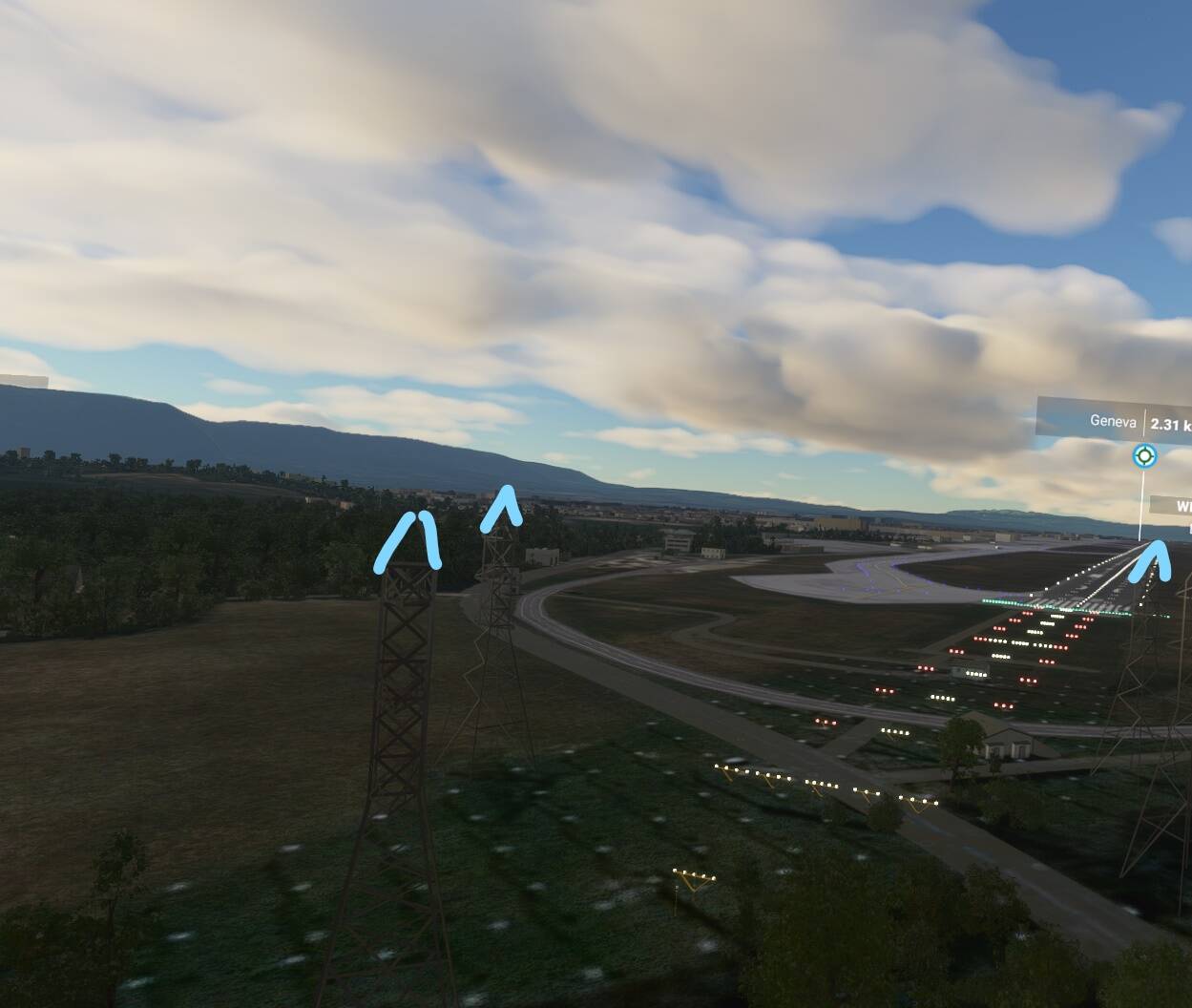 [BUG LOGGED] Power pole / pylon in front of Geneva (LSGG) runway 22 too ...