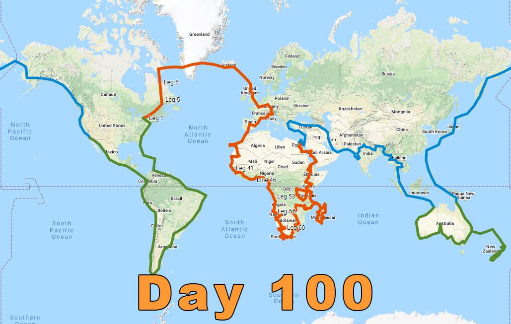 Celebrating the Friendships on Day 100 of Flight Around the World in ...