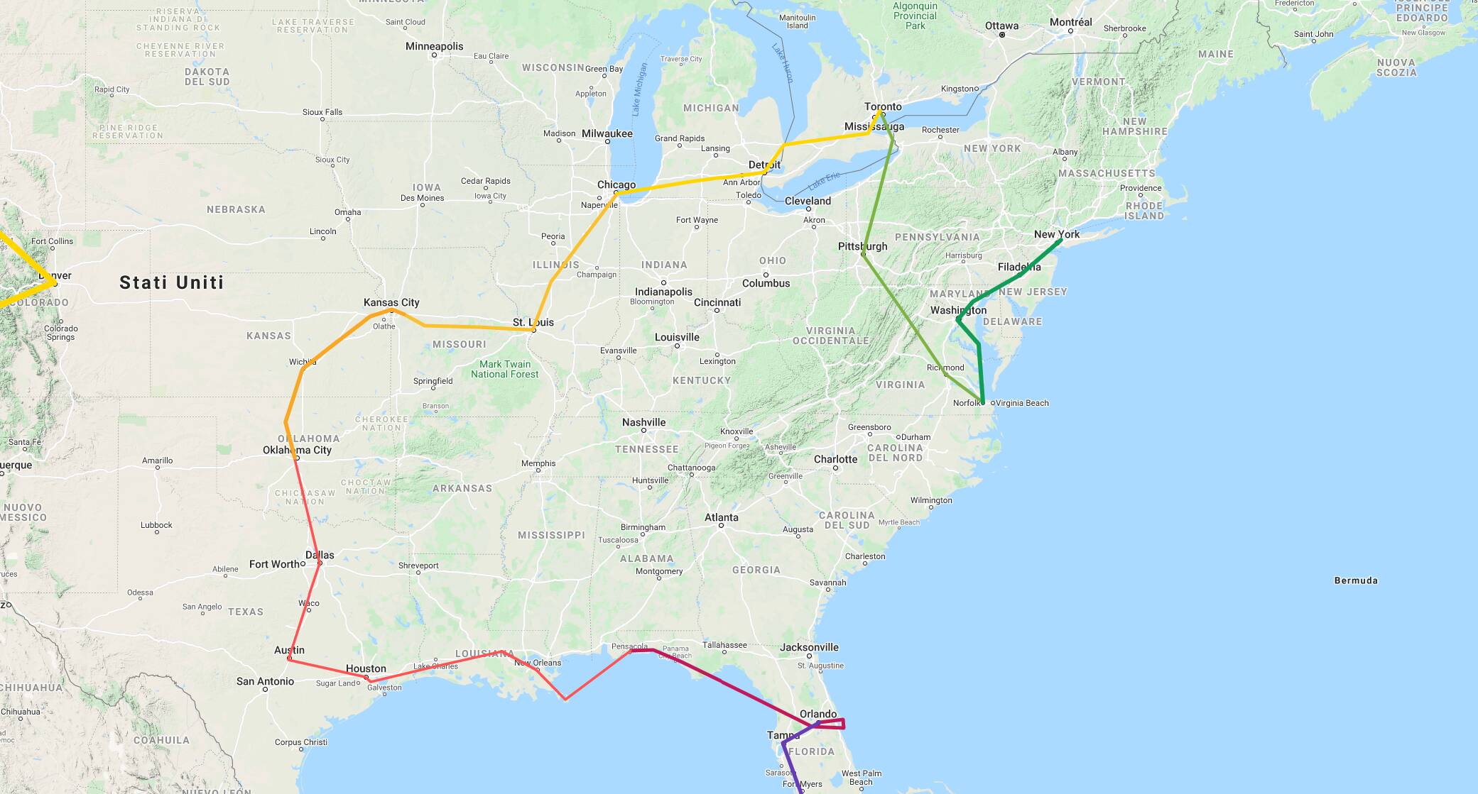 WT Stage 152 from Norfolk (USA, Virginia) to New York (USA, New York ...
