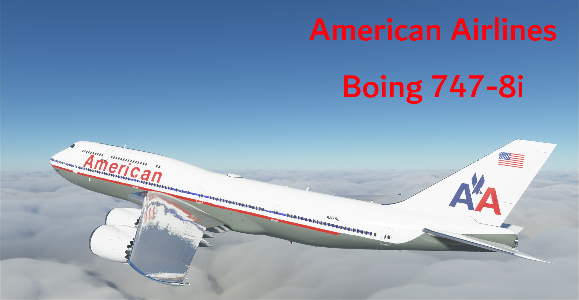 American Airlines New Livery 747