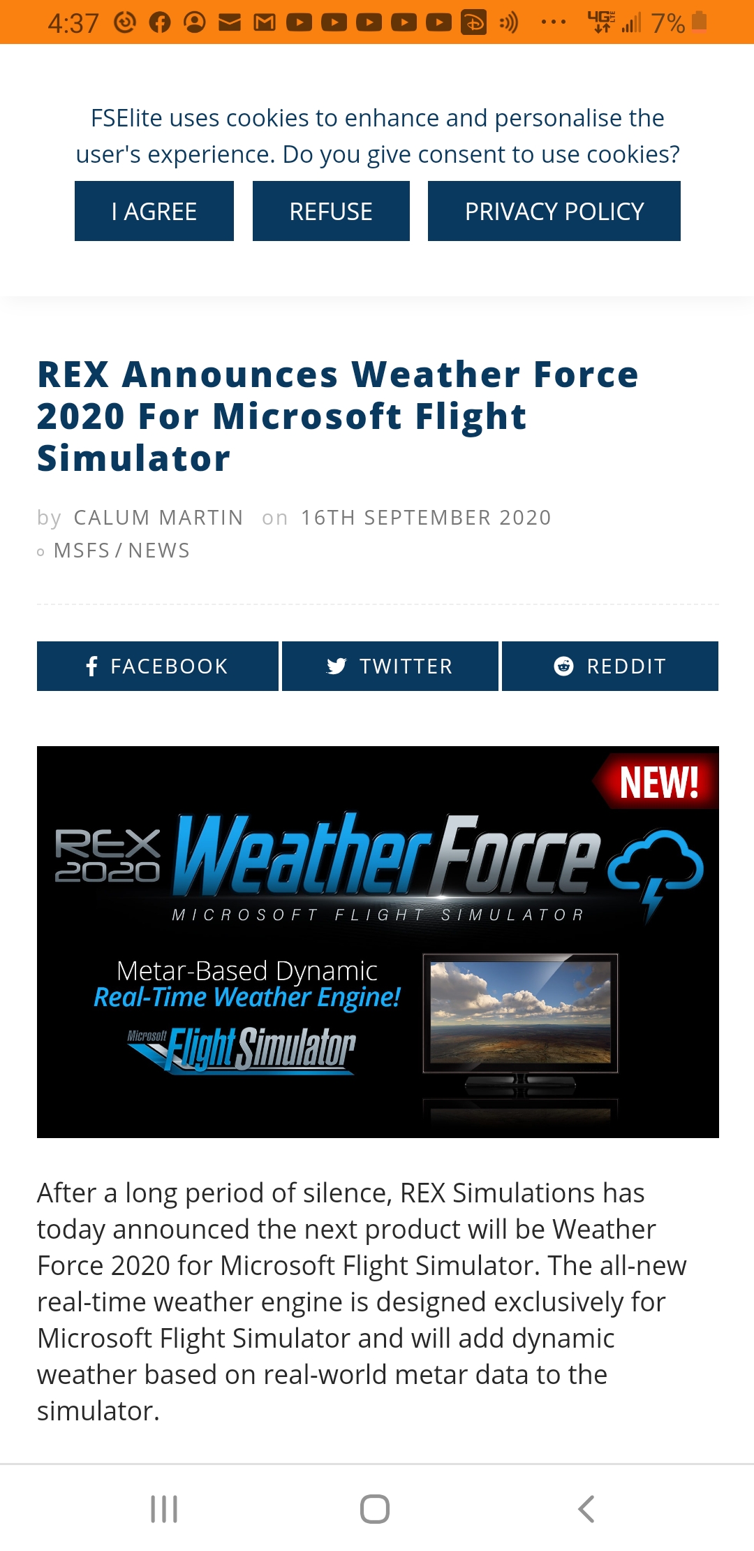 Real Environment Xtreme Announcement | REX Weather Force Weather Engine ...