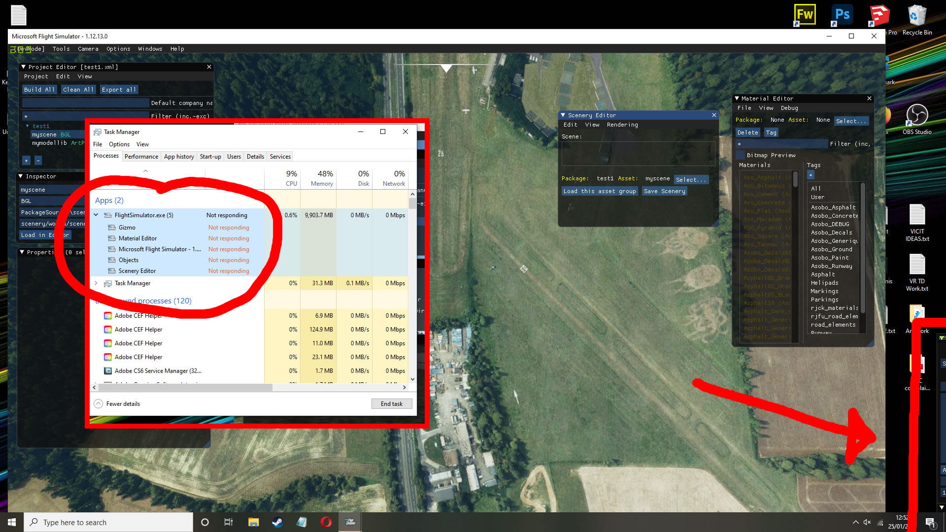 Project windows stuck off screen help - SDK - Microsoft Flight ...